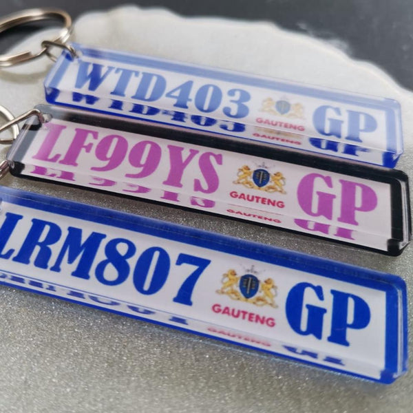 Numberplate Keyrings – Ashleigh's Customs